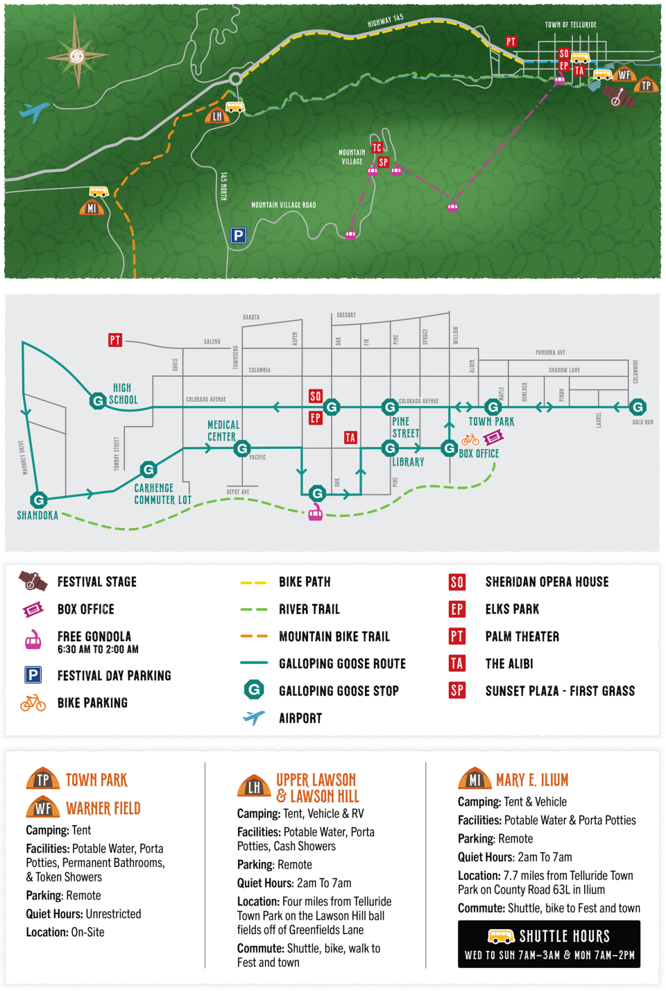 Maps — Planet Bluegrass • Colorado Music Festivals & Concerts • Lyons, CO